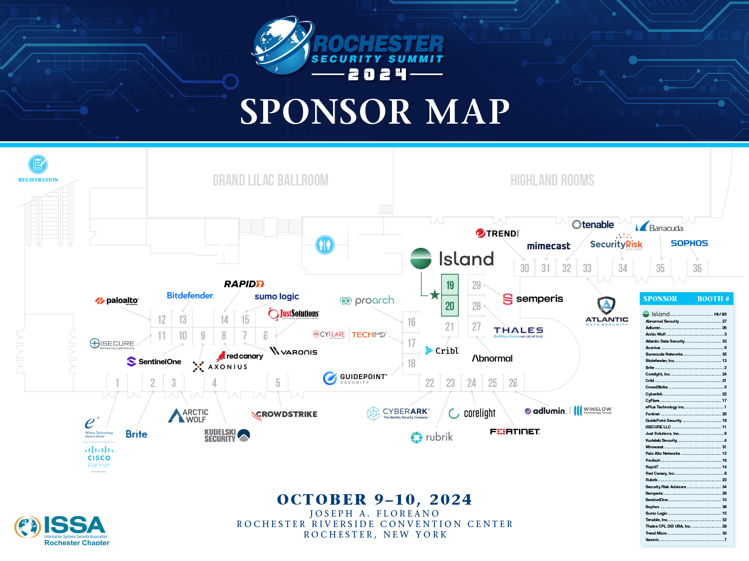 Conference Maps :: Rochester Security Summit
